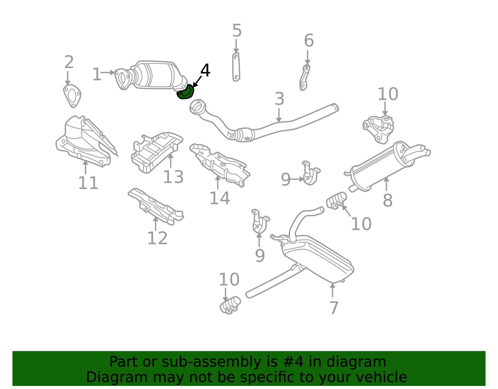 1997-2005 Volkswagen Intermediate Pipe Gasket 1H0-253-115 | VW Direct ...