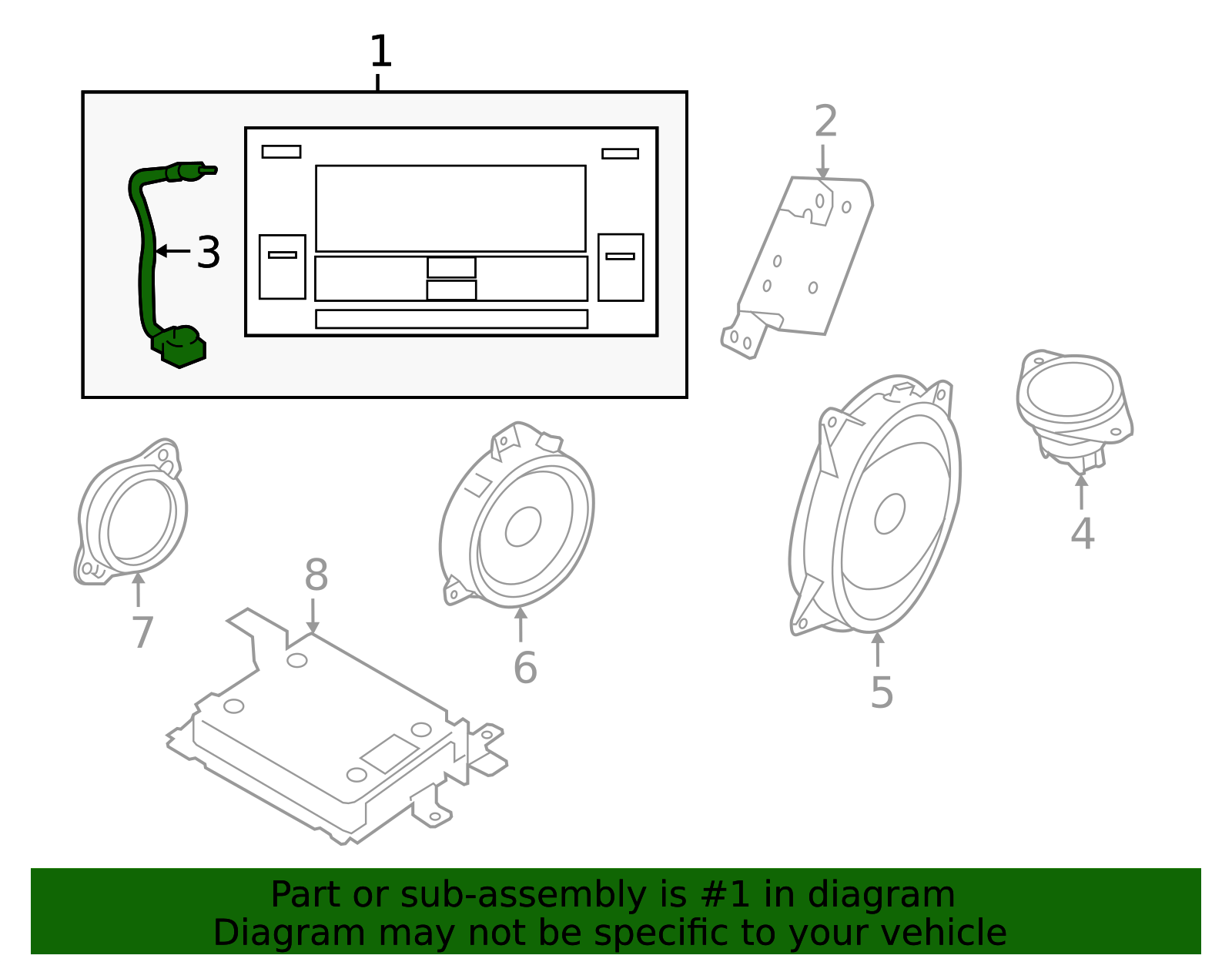 2018 Subaru Forester Radio 86201SG750 | Subaru Parts Quick