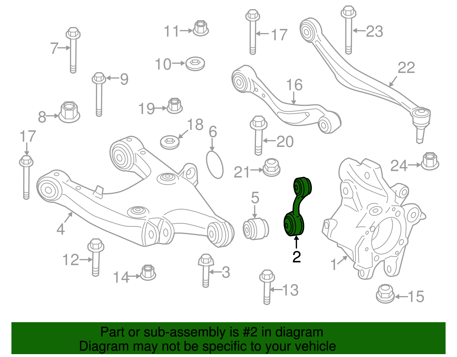 2009-2019 BMW | Link Arm | 33326775683 | BMW OEM Parts Store