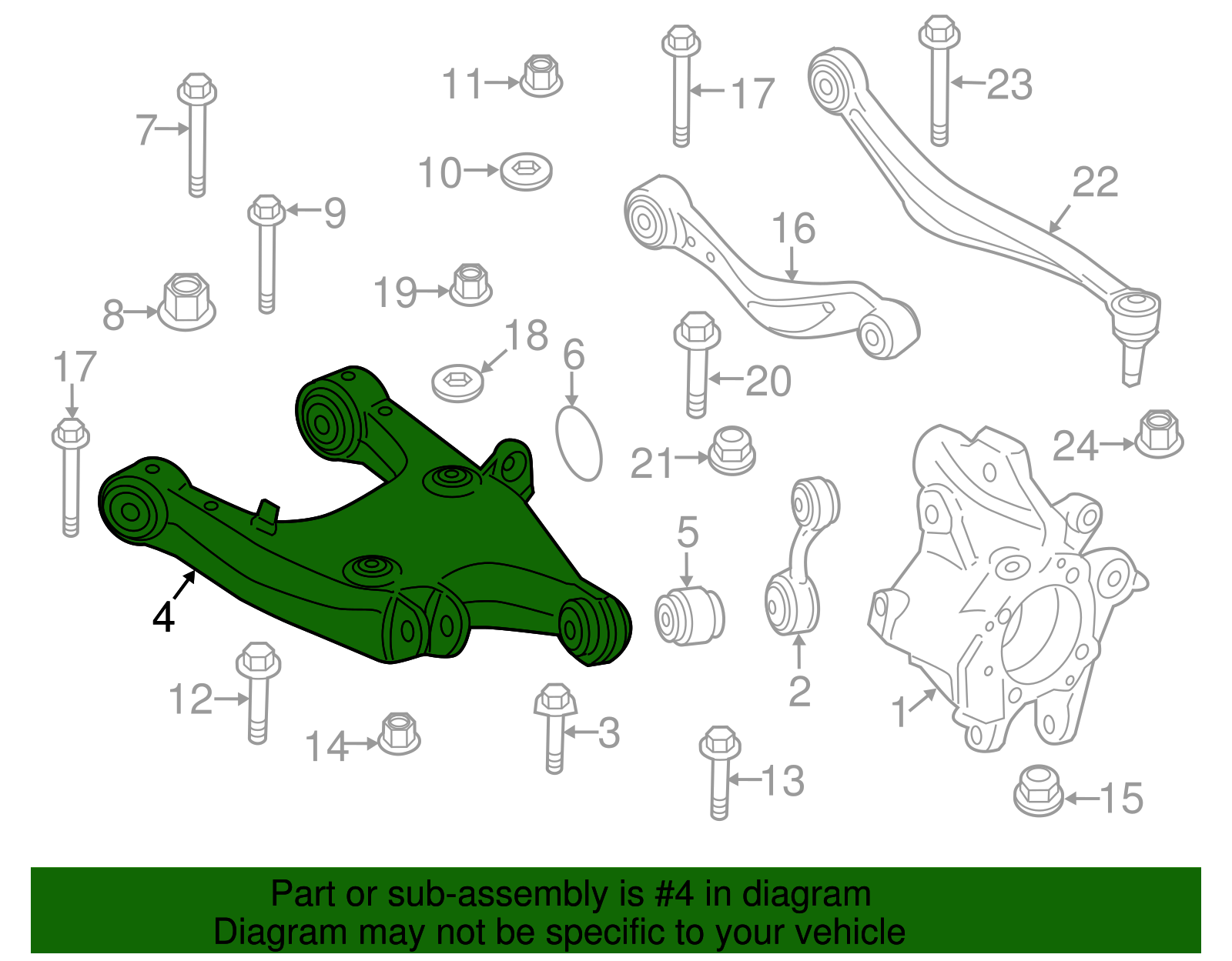 2009-2019 BMW | Lower Control Arm | 33326865897 | BMW OEM Parts Store