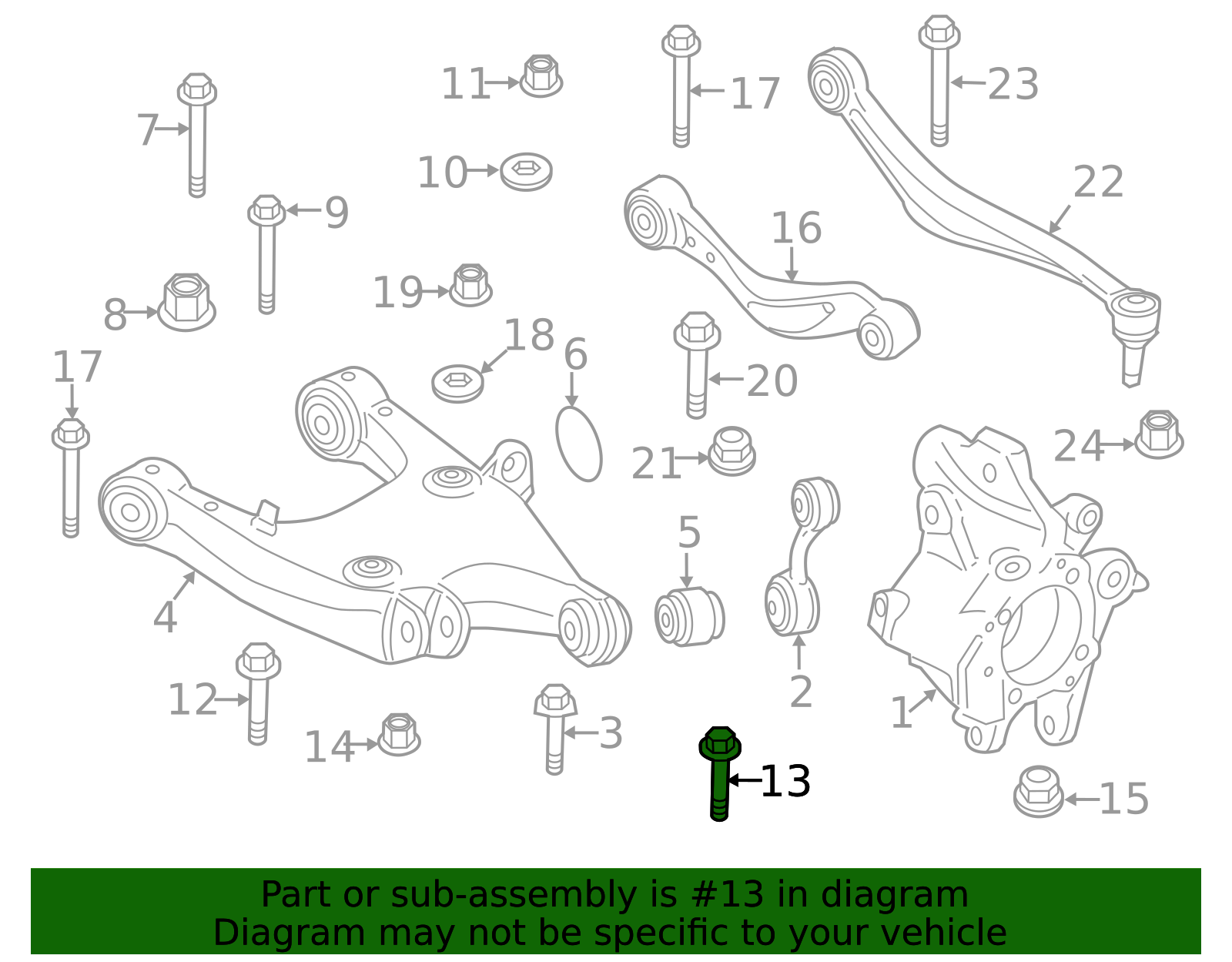 Genuine BMW 33-30-6-786-218 | Lower Control Arm Mount Bolt | FREE ...