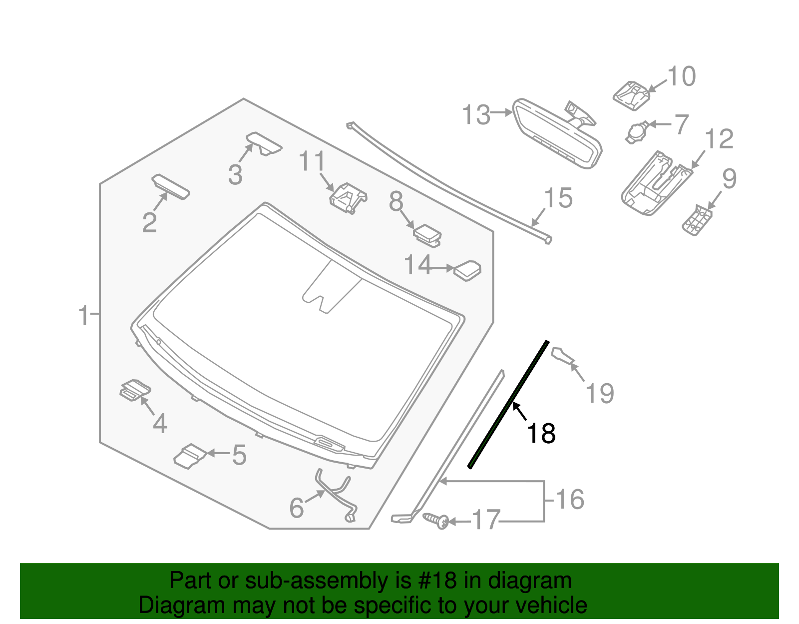 Hyundai - 86138-D2000 - Side Molding Retainer Bracket - 2017-2022 ...