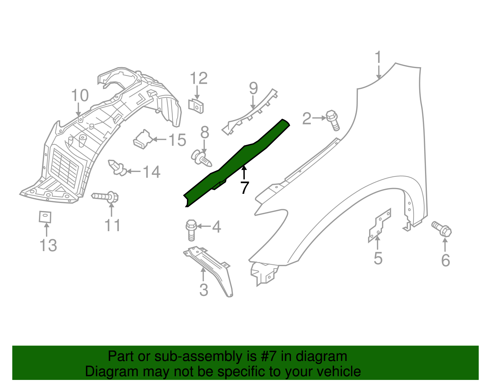 2013-2020 Nissan Pathfinder Seal 63820-3KA1A | Bill Kay Nissan Parts