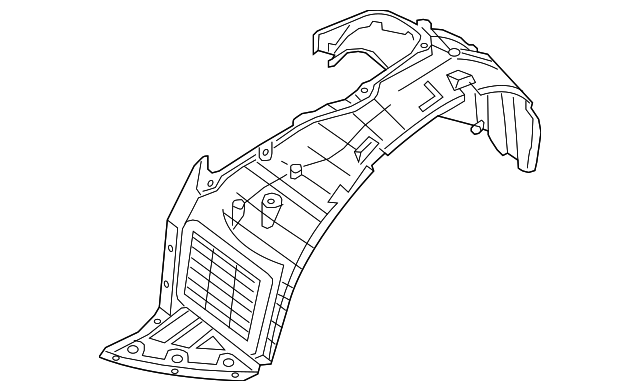 63840-3JA0A - Fender Liner - 2013-2014 Nissan Pathfinder | Nissan OEM ...