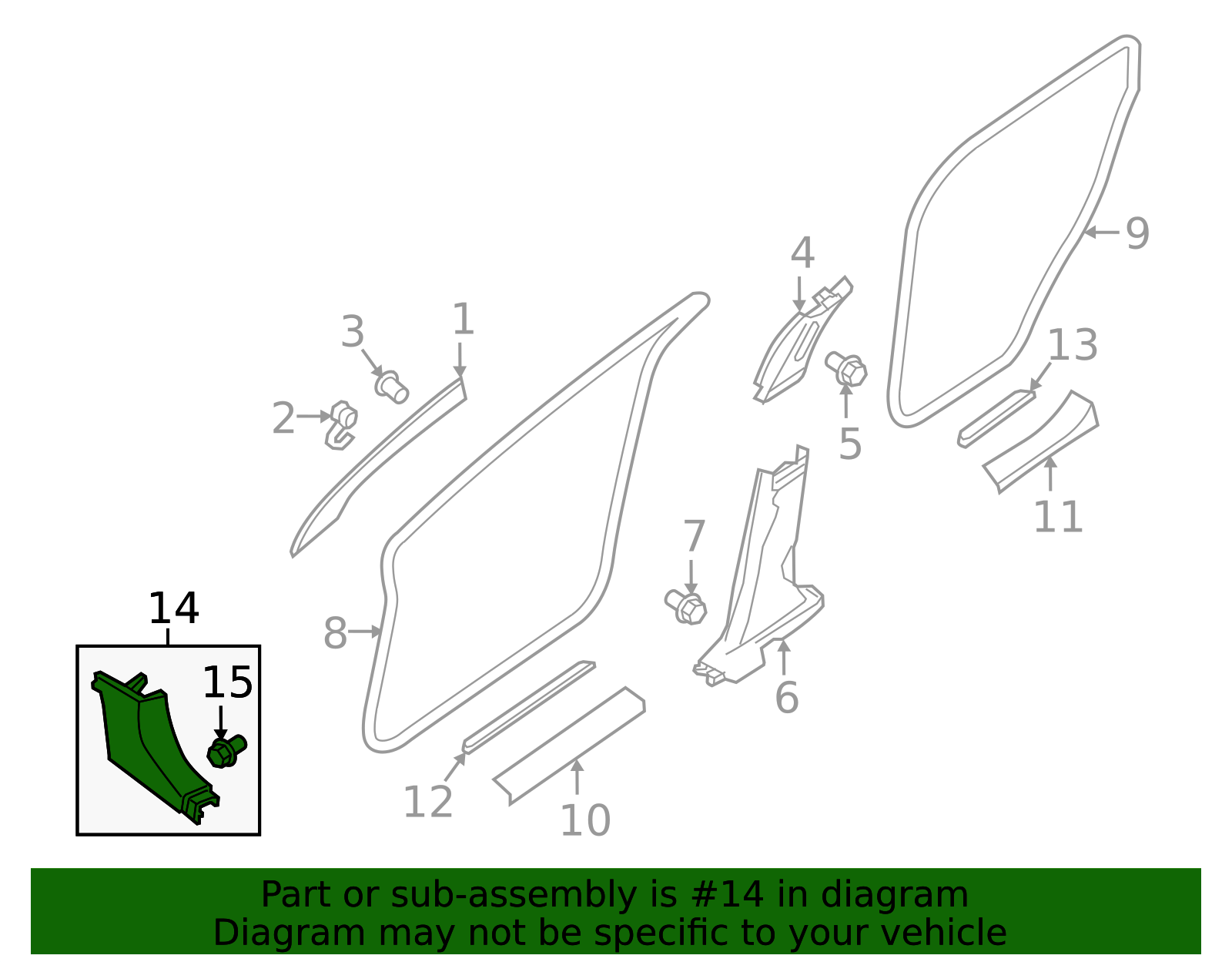 Nissan Kick Panel Trim - Lower Cabin Side Cover - Part #66900-5AA0A ...