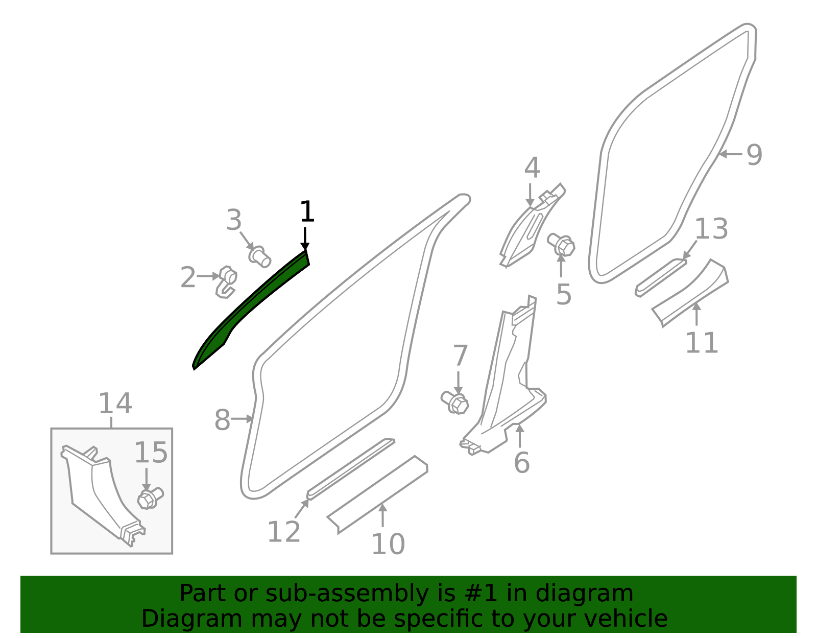 76911-9UF6A - High-Quality Body A-Pillar Trim Panel for 2019-2024 ...