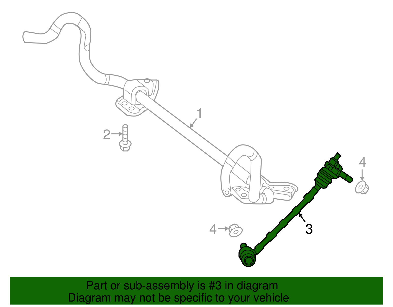 206-323-38-00 - Stabilizer Link 2022-2025 Mercedes-Benz | Mercedes-Benz ...
