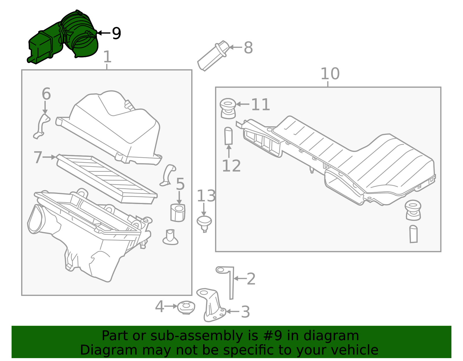2013-2024 Nissan Air Duct 16576-3JA0A | TascaParts.com
