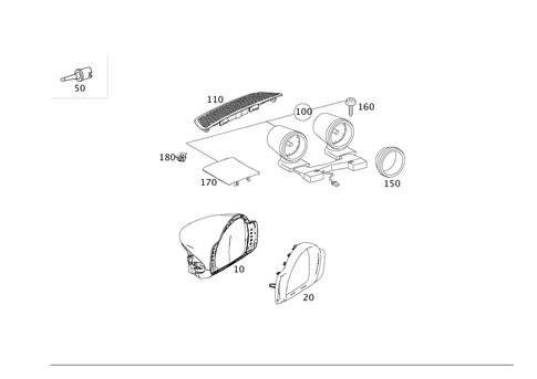 Instrument Cluster for 2013 Smart Fortwo | Mercedes-Benz USA Parts