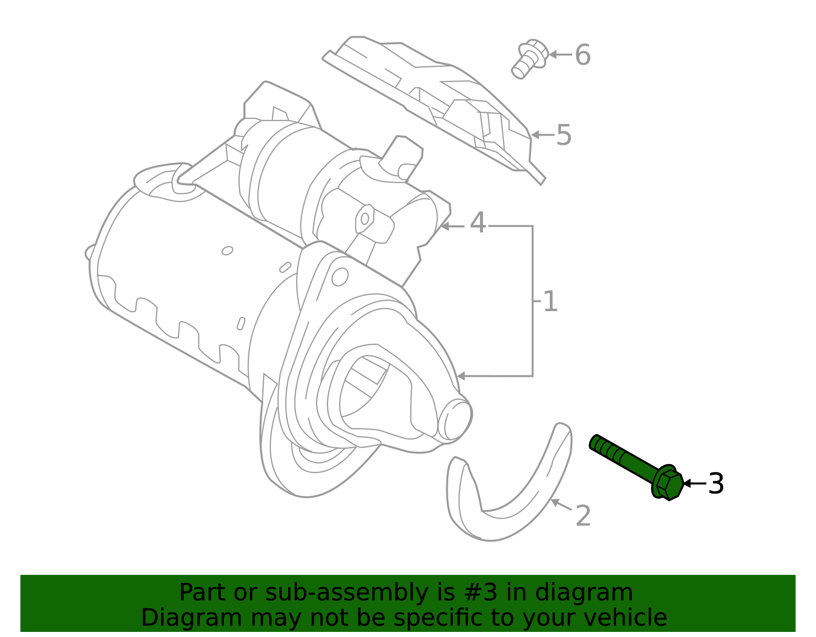 Hyundai - 36211-27000 - Starter Bolt - 2006-2025 Hyundai | OEM Hyundai ...