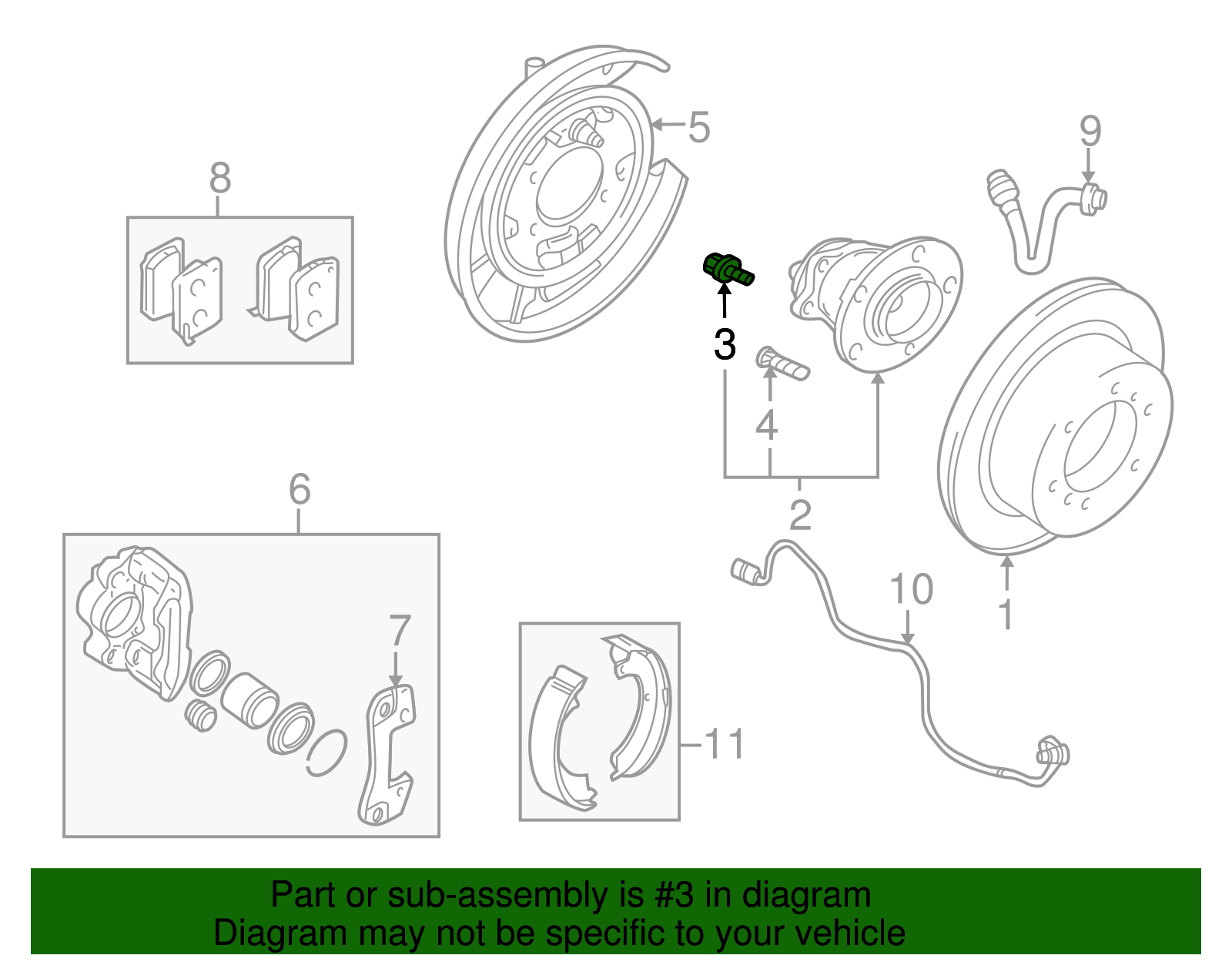 MU000708 - Hub Mount Bolt 2008-2024 Mitsubishi | Mitsubishi Direct Parts