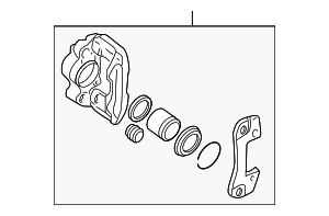 2008-2016 Mitsubishi Disc Brake Caliper 4605A264 | Mitsubishi Parts ...