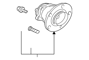 2008-2009 Mitsubishi Lancer Hub & Bearing 3785A010 | Mitsubishi Parts ...