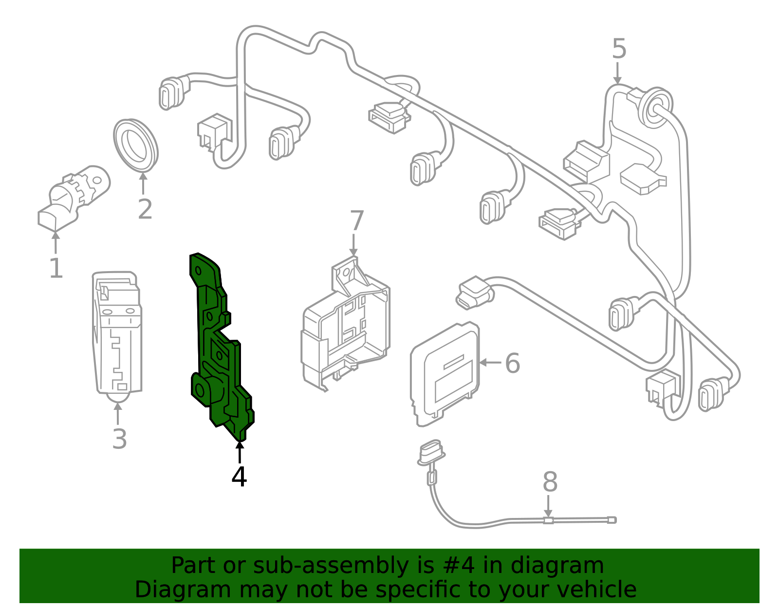 Blind Spot Detection System Warning Sensor Bracket 80A-907-694 ...