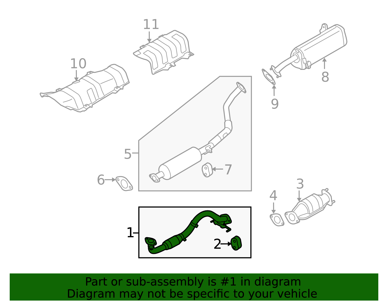 28610-2K200 - Front Pipe 2010-2011 Kia Soul | Kia.Parts Store