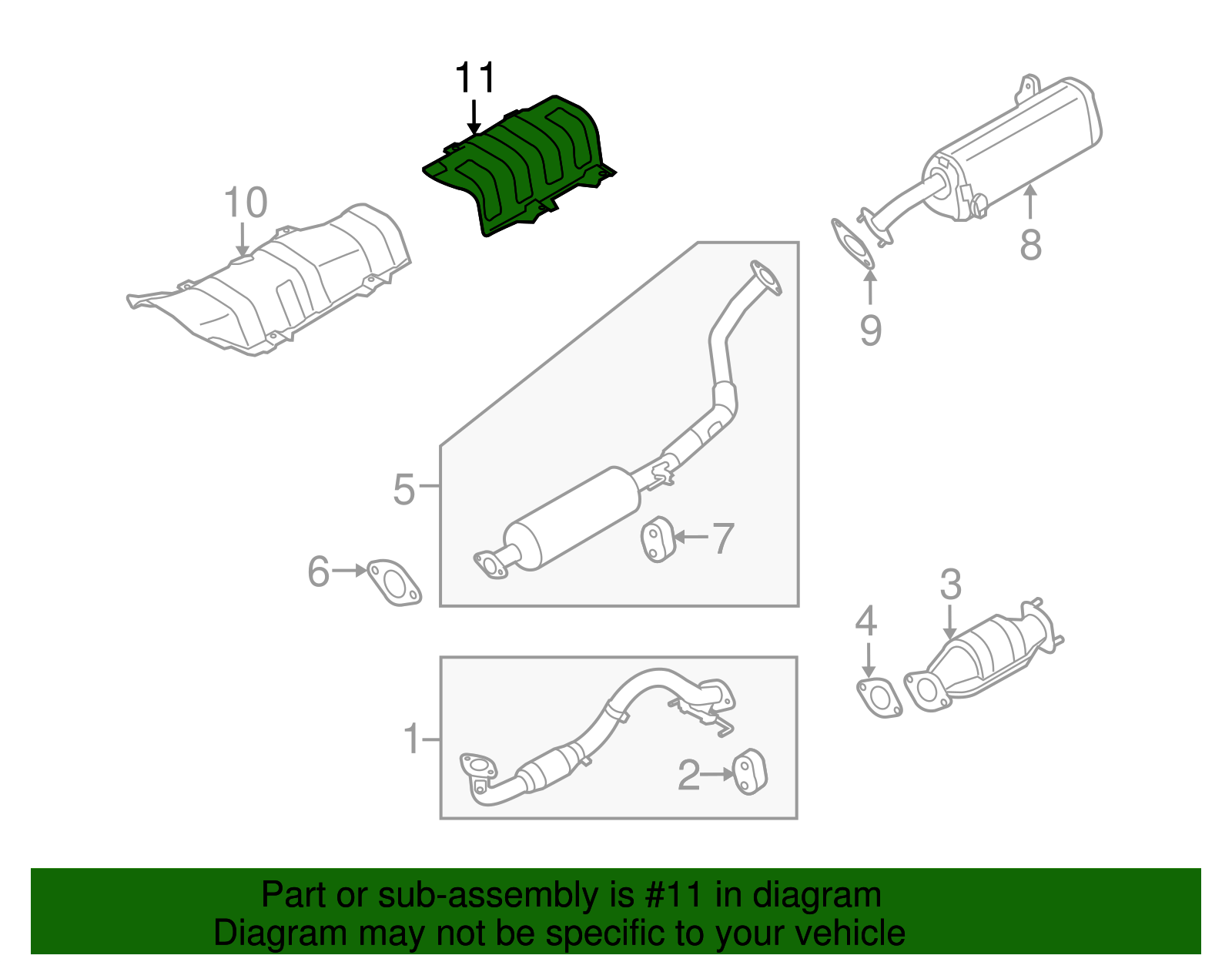 28793-2K000 - Heat Shield 2010-2019 Kia Soul | Kia.Parts Store