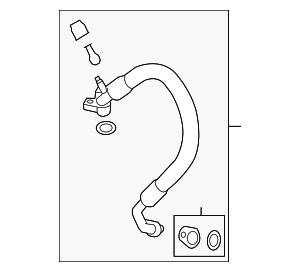 HS7Z-19D742-S - A/C Refrigerant Suction Hose 2017-2020 Ford | Ford ...