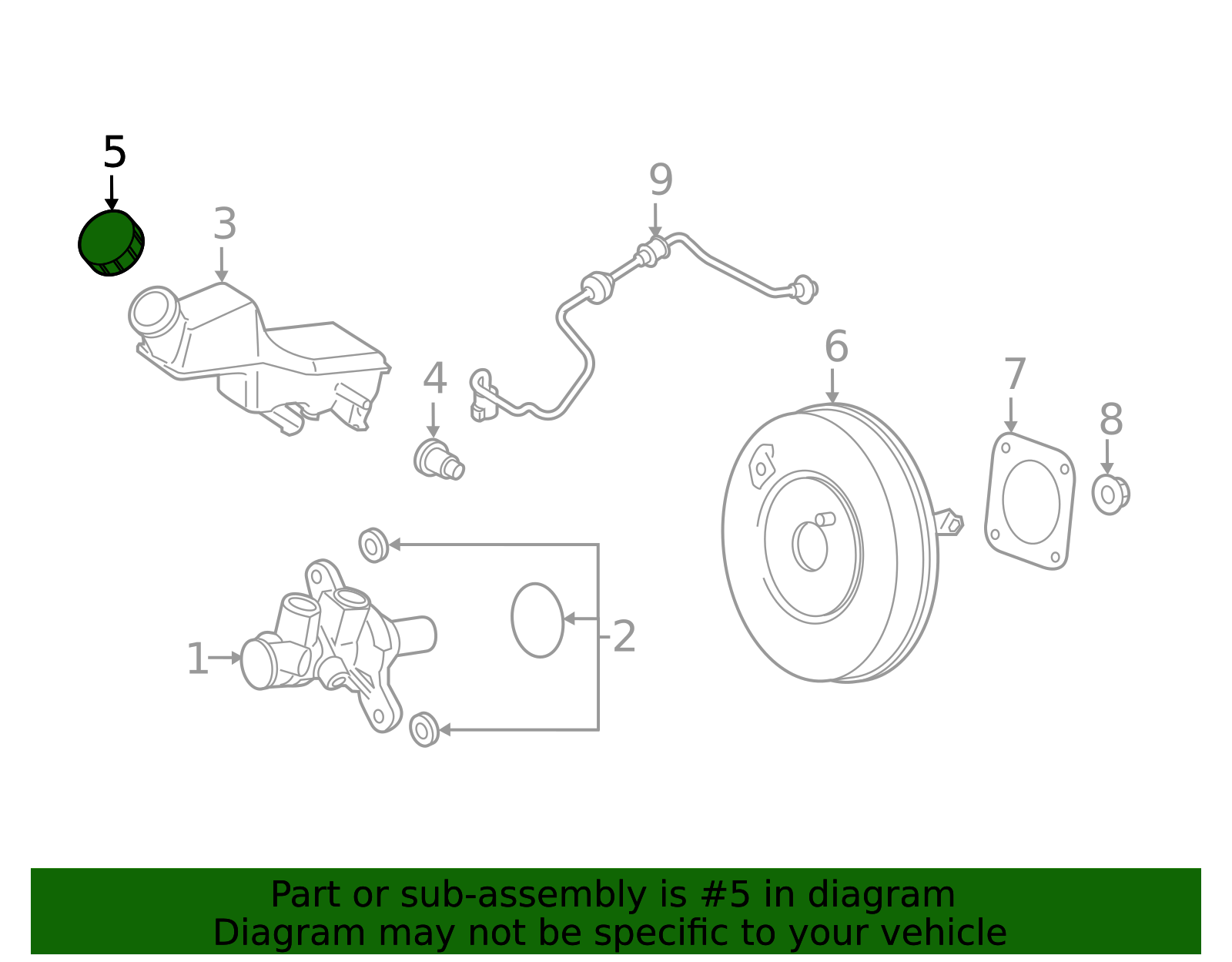 2018-2022 Ford EcoSport | Reservoir Cap | GN1Z-2162-A | Walls' Ford Parts
