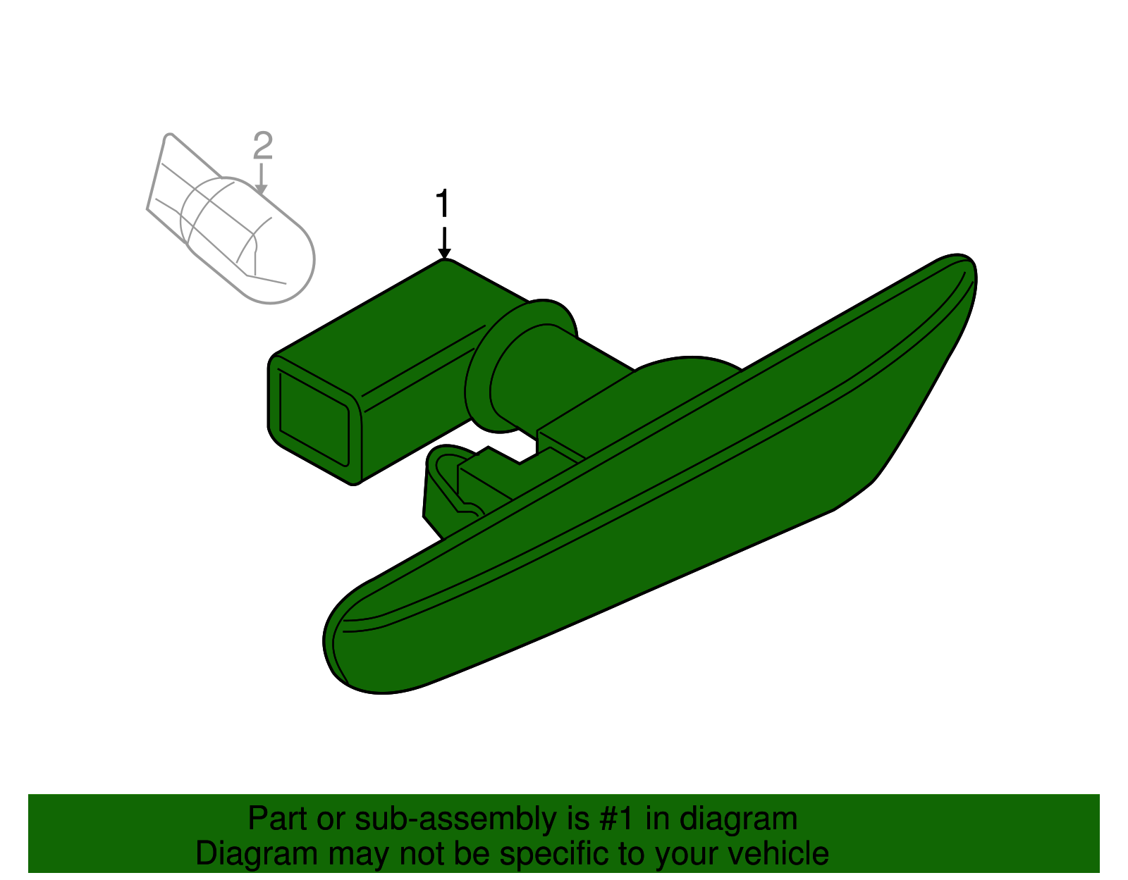 63137253326 - 2006-2013 BMW Repeater Lamp (63-13-7-253-326) | BMW of ...
