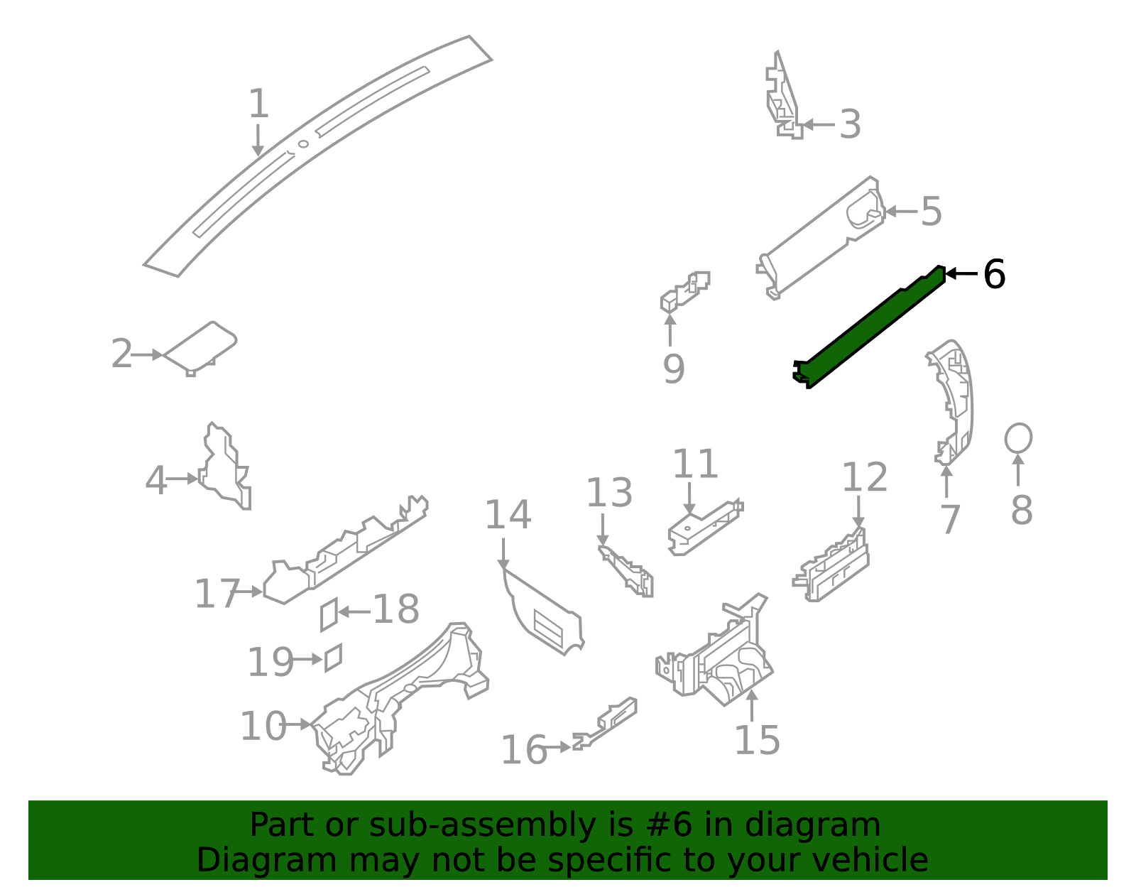 Nissan Instrument Panel Molding - Dashboard Trim Finish - Part #68220 ...