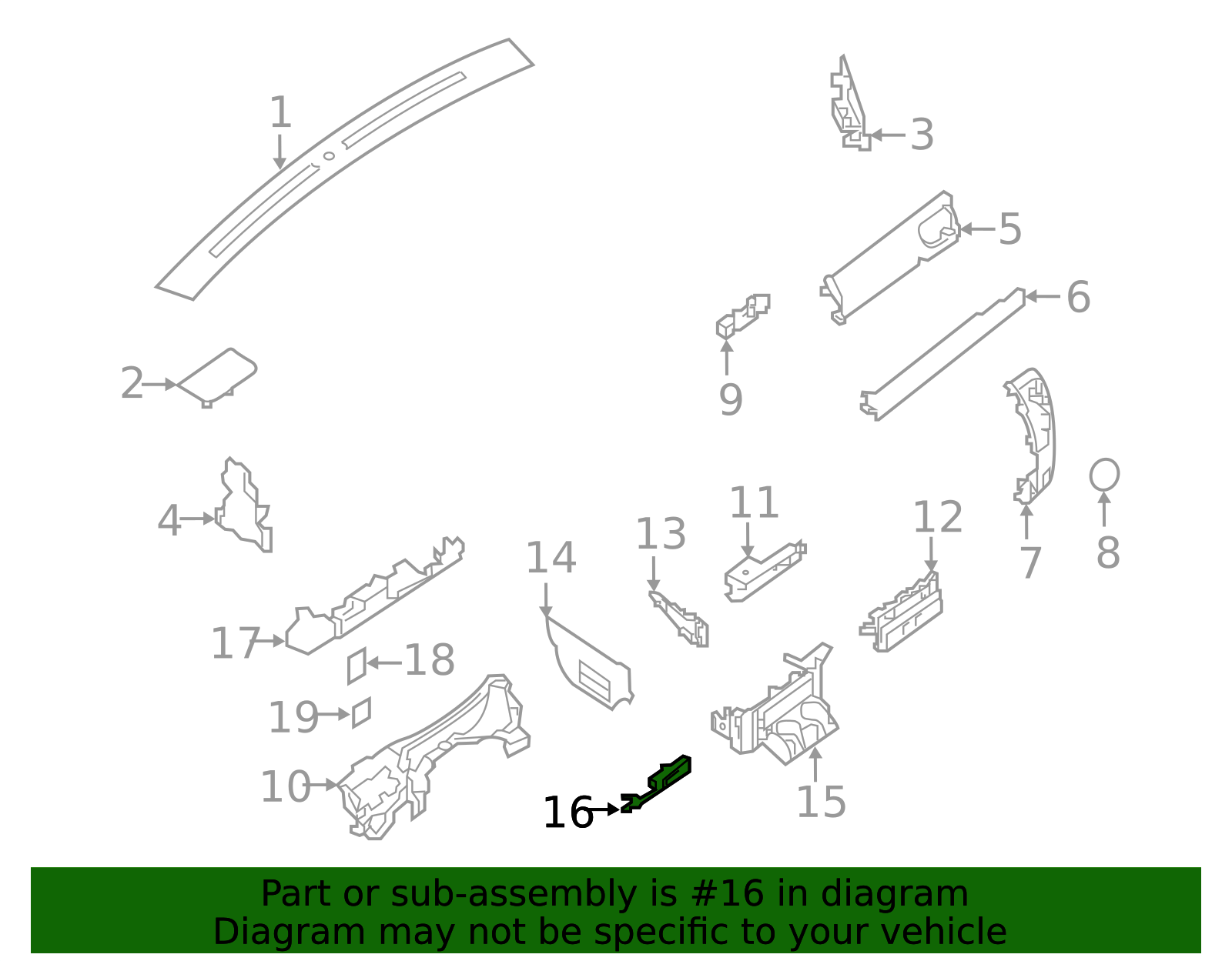 68221-9FV1A - Instrument Panel Molding Official Nissan Parts Store