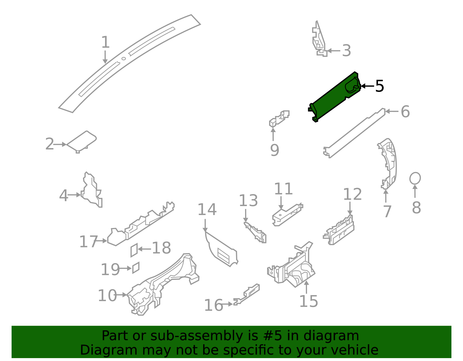 Finish Molding 68134-EZ00A | OEM Parts Online
