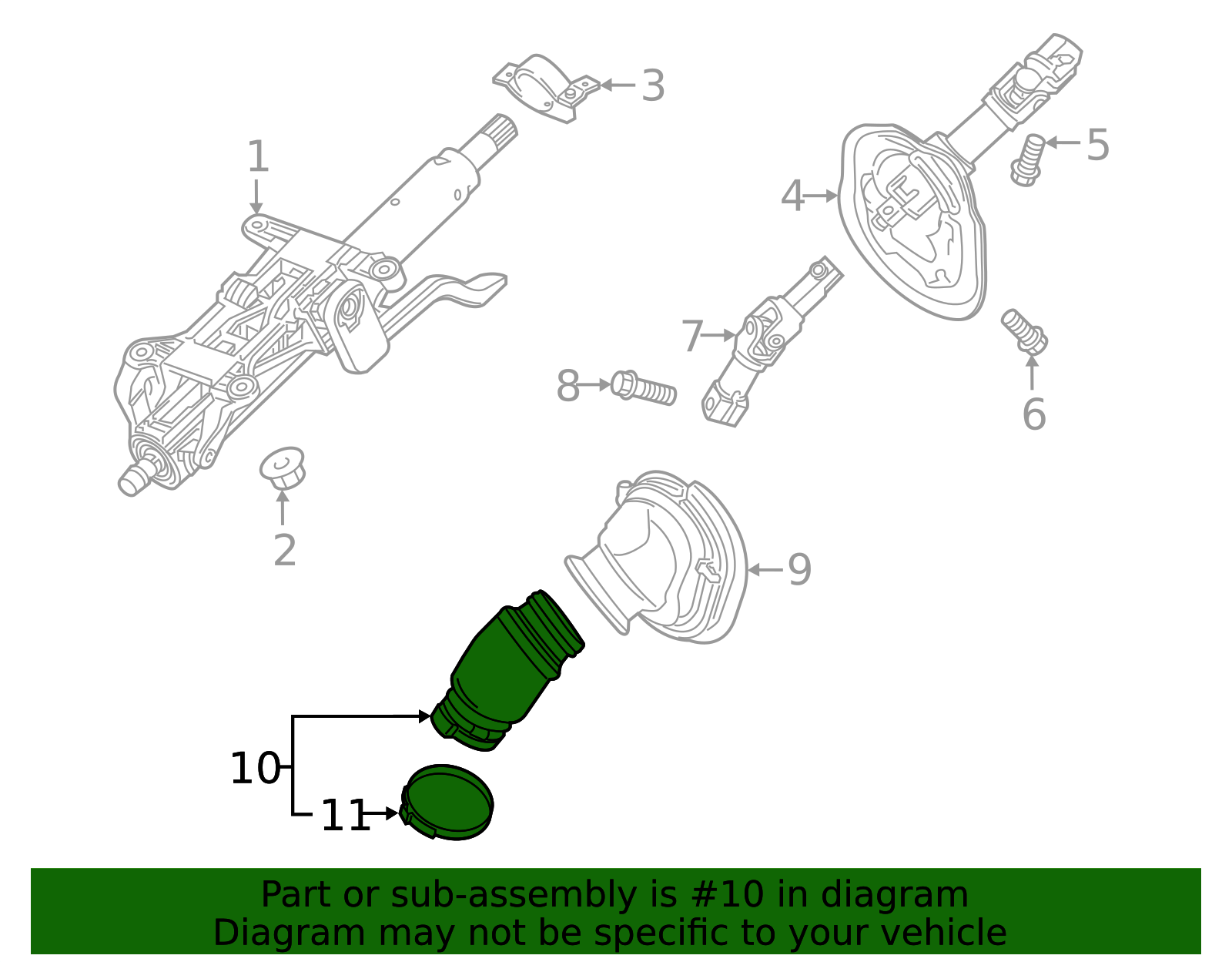 84389439 - High-Quality Intermediate Steering Shaft Boot for 2019-2023 ...