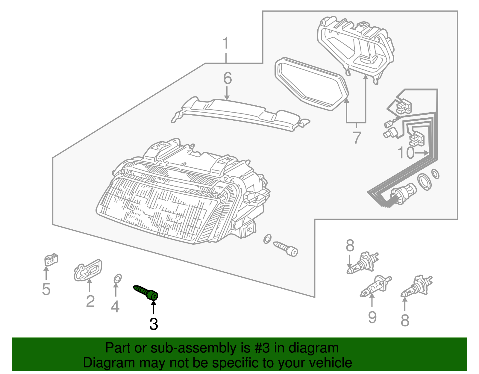 N-903-694-05 - Headlamp Assembly Screw 1996-2007 Audi | Audi OEM Parts