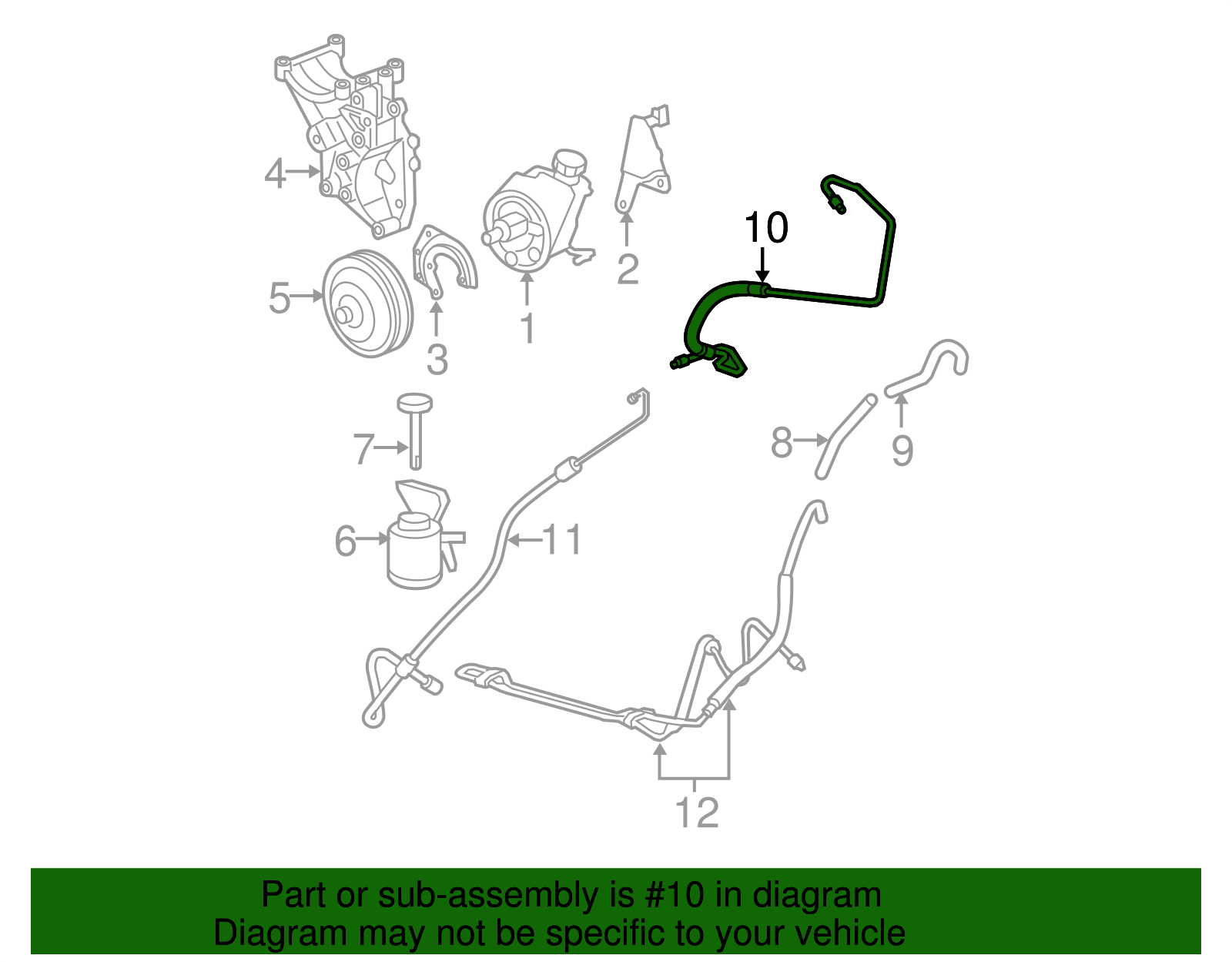 2006-2014 GM Power Brake Booster Inlet Hose Assembly 25925450 | Shop ...