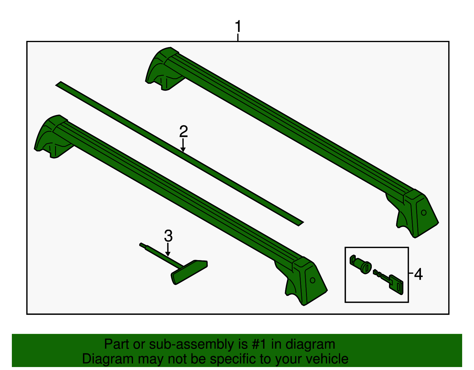 82-71-2-148-014 - 2011-2016 Mini Cooper Countryman Roof Rack Base ...