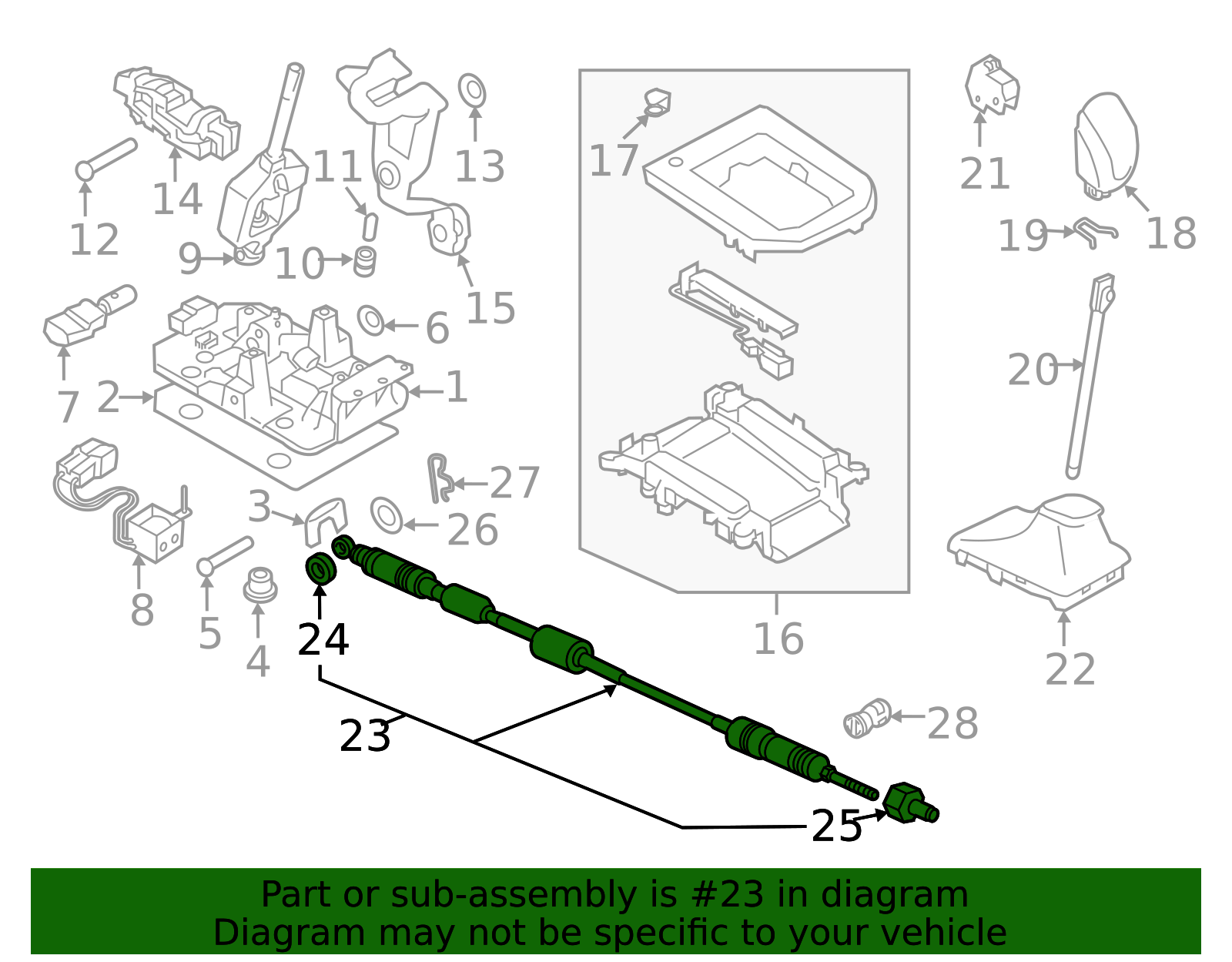 35150FJ020 - High-Quality Automatic Transmission Shifter Cable for 2013 ...