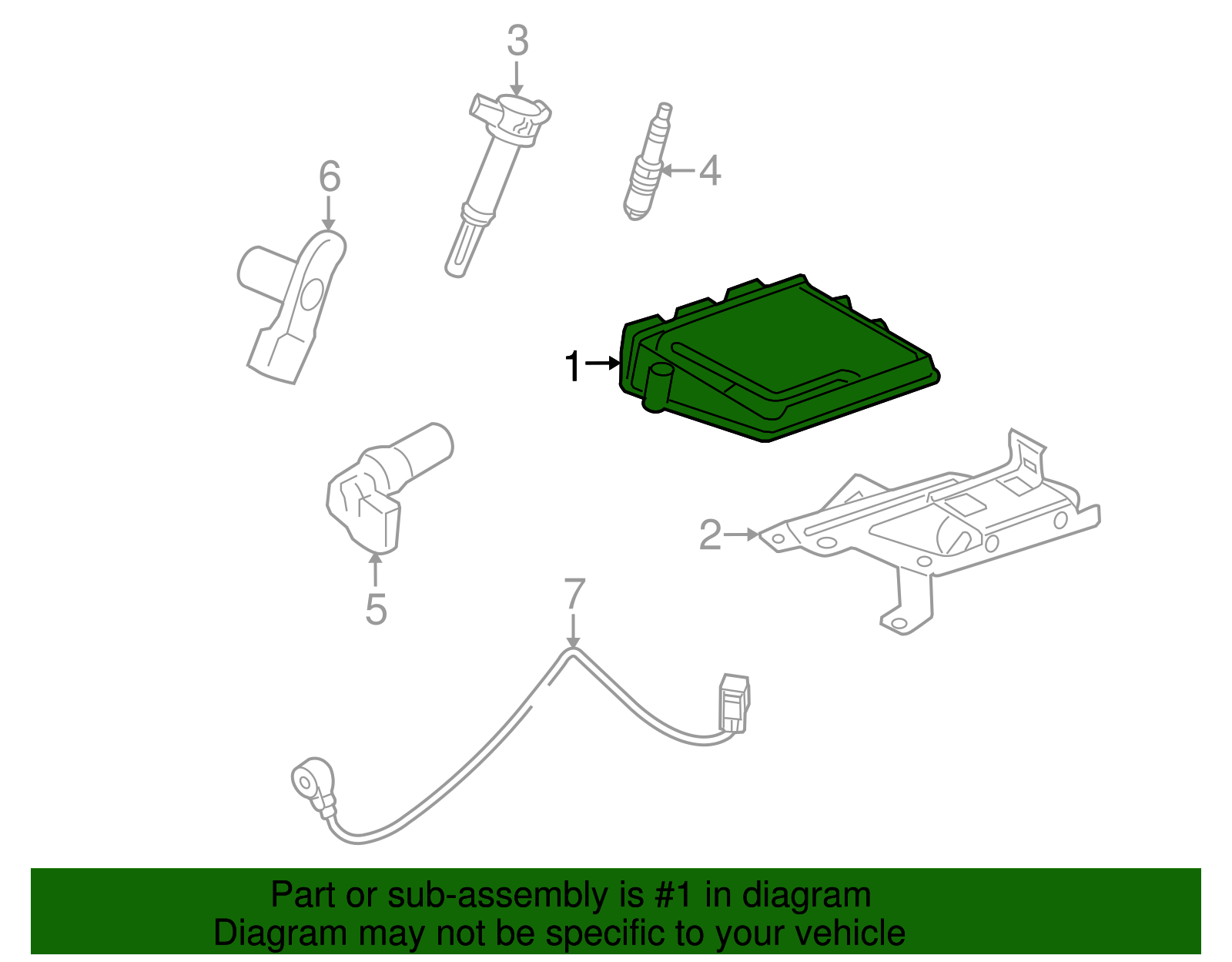 7U7Z-12A650-BBRM - Engine Control Module (ECM) - 2006-2009 Ford | Lasco ...