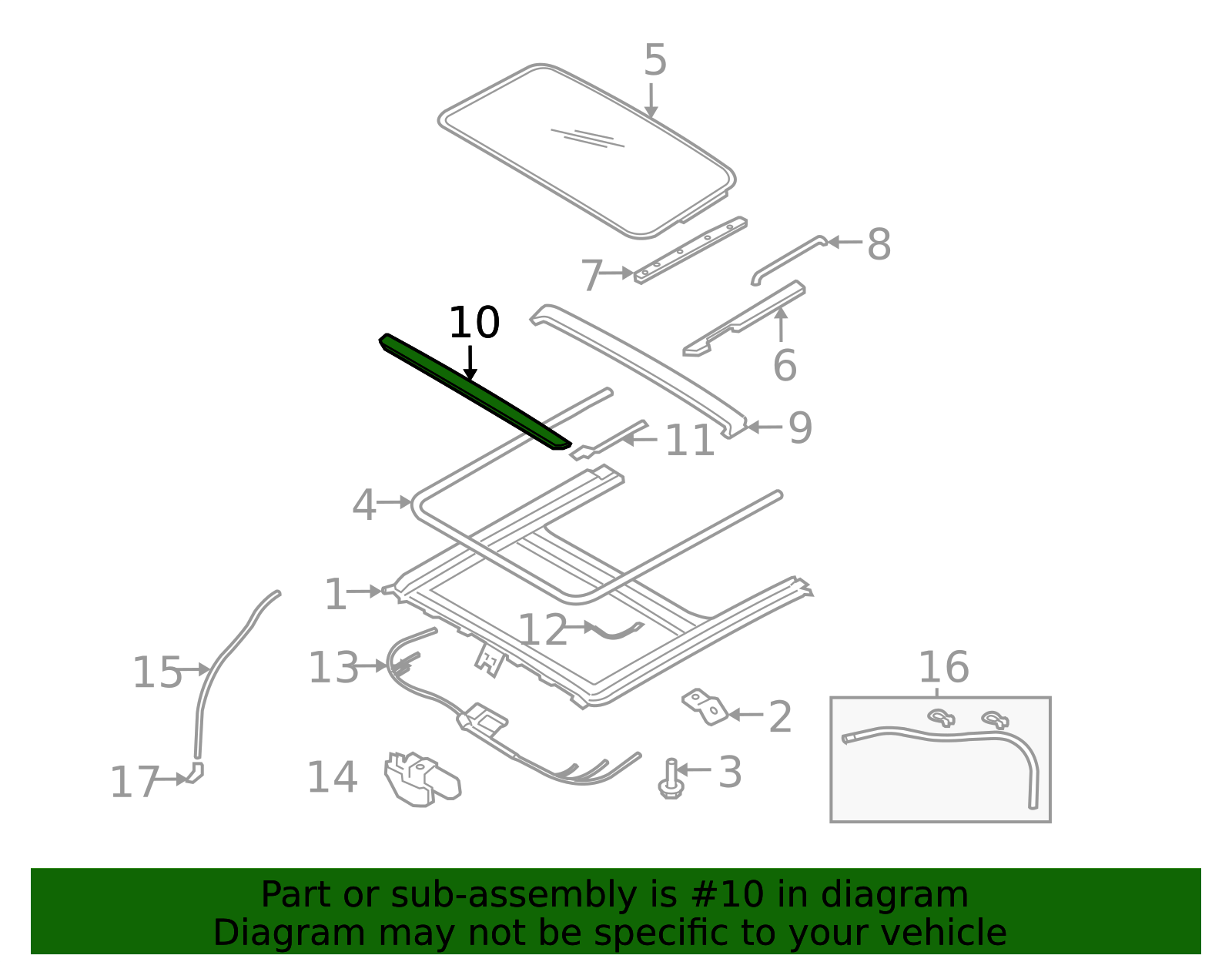 2007-2010 Hyundai Accent Deflector 81641-1G000 | MotorMotor