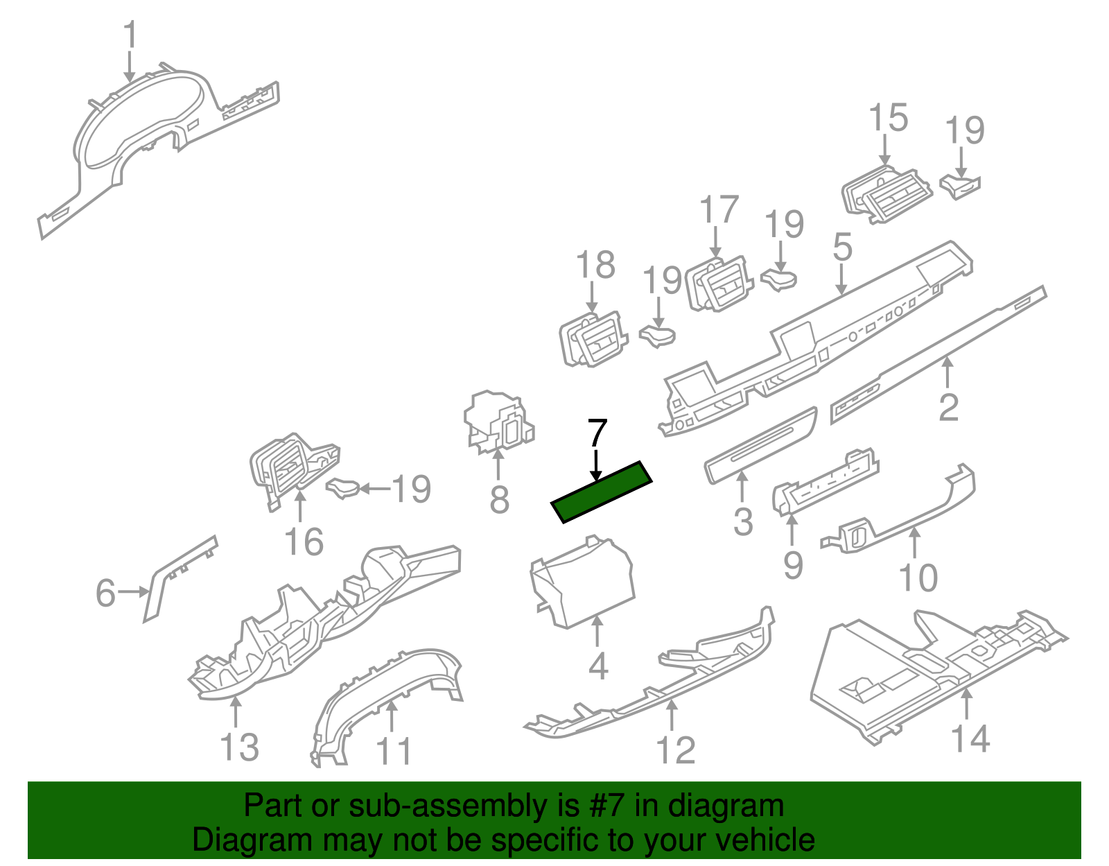 4H1-857-237-N-FJ6 - Opening Trim 2016-2018 Audi | Audi OEM Parts Guy