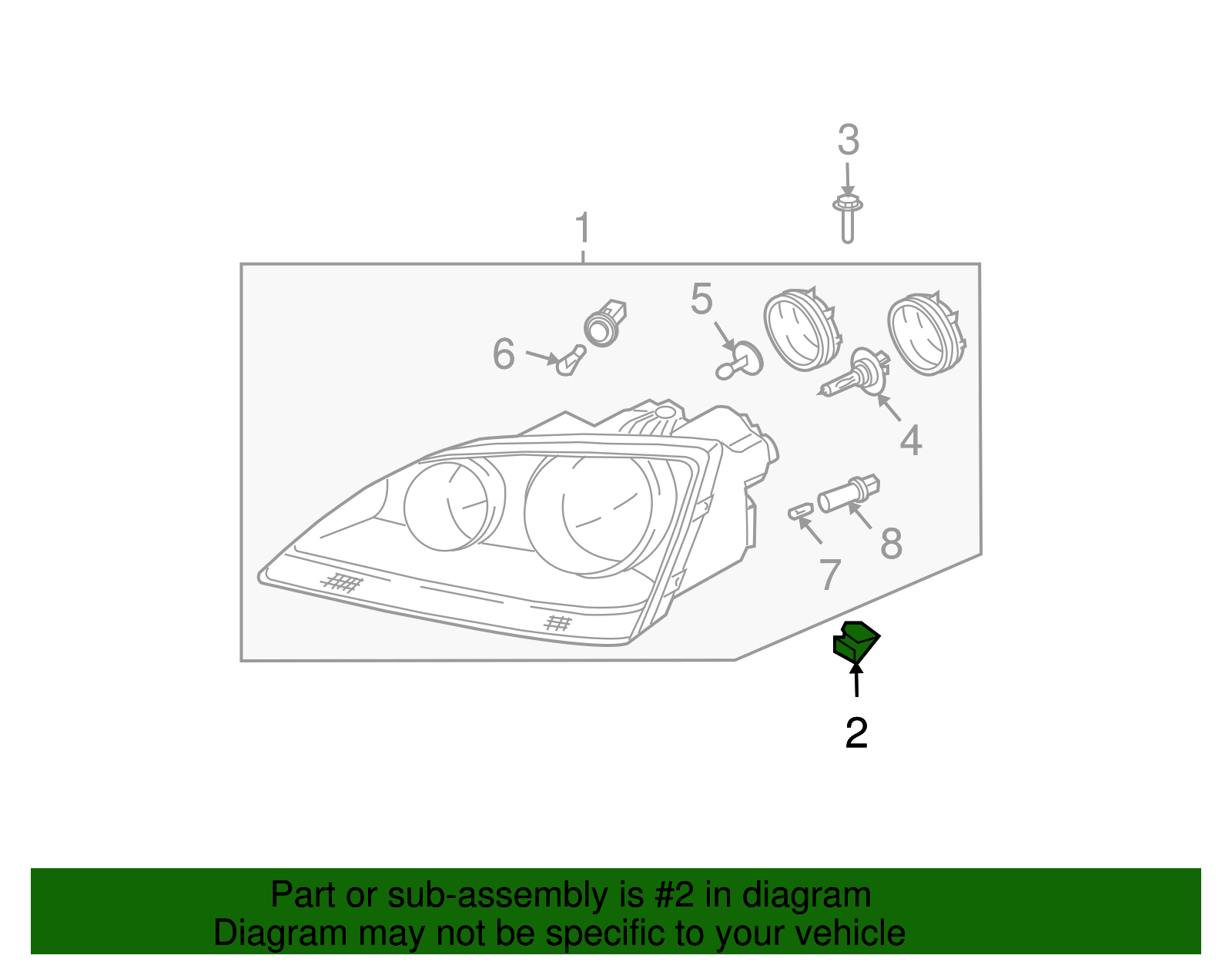 92191-3E000 - Headlamp Assembly Clip 2003-2006 Kia Sorento | Kia.Parts ...