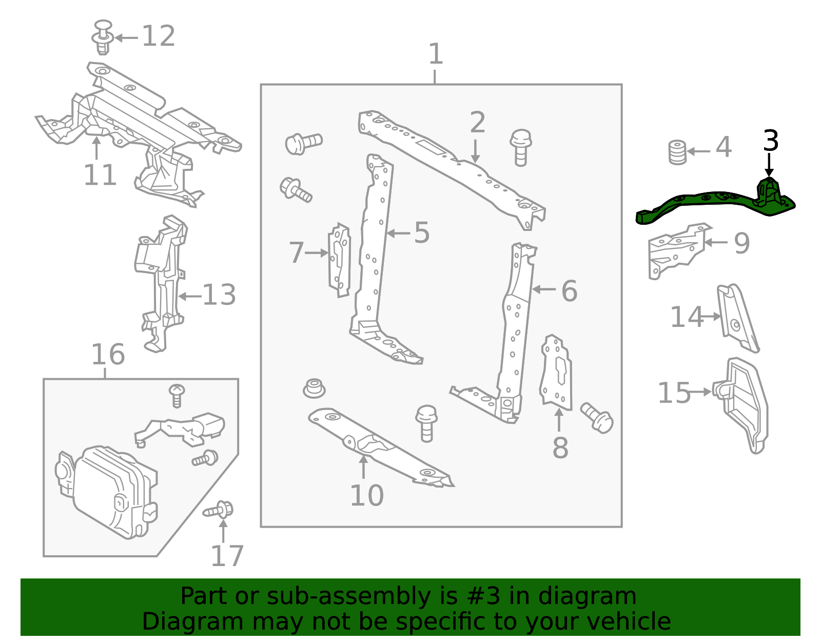 53202-0R030 - High-Quality Radiator Support Bracket for AutoNation Parts