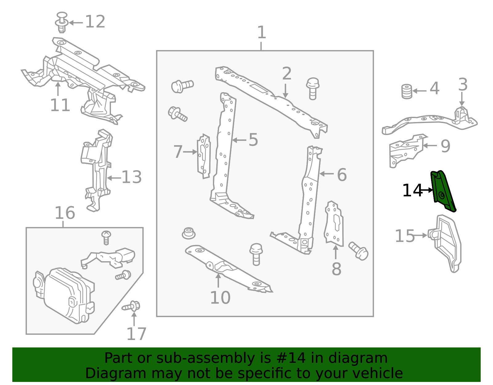 53156-0R010 - Side Seal - 2013-2018 Toyota RAV4 | Lithia Toyota Parts