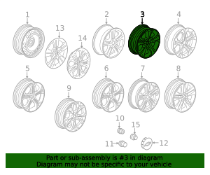 2019 Chevrolet Cruze Wheel, Alloy 42500290 | Shop Matick Buick GMC