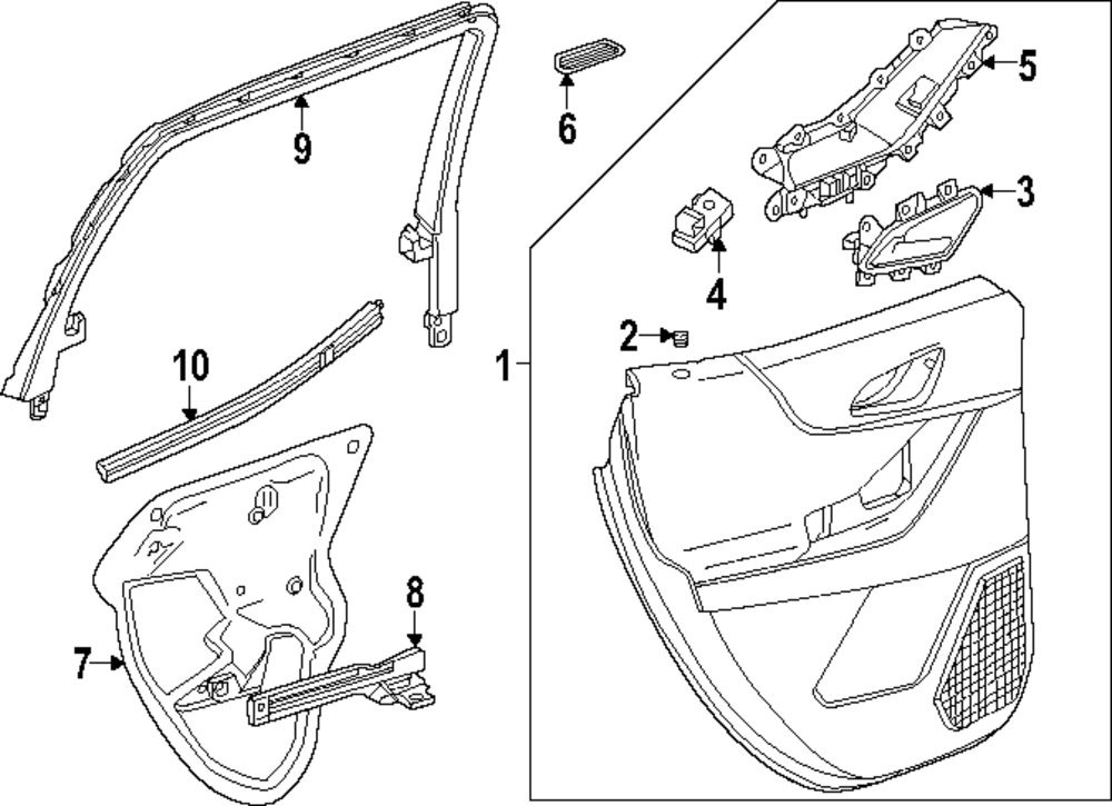 2025 Chevrolet Equinox Water Deflector 26403229 GM | GMPartsDirect.com