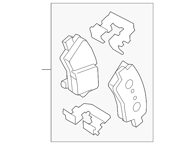 58302-N9A15 - Hyundai Disc Brake Pad Set 2022-2025 Hyundai Tucson ...