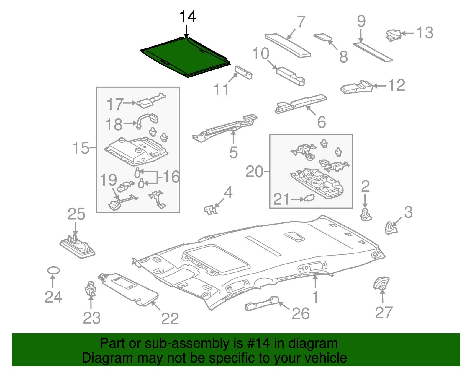63306-48150-A0 - Sunshade - 2010-2015 Lexus | My L Parts