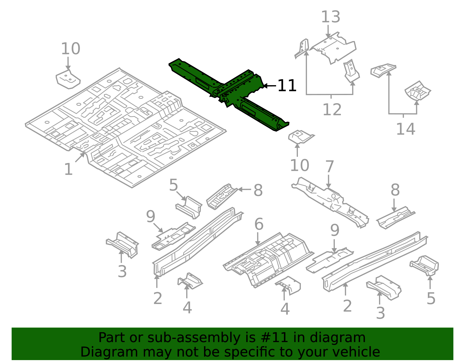 2007-2012 Hyundai Veracruz Seat Cross-Member 65150-3J000 | MotorMotor