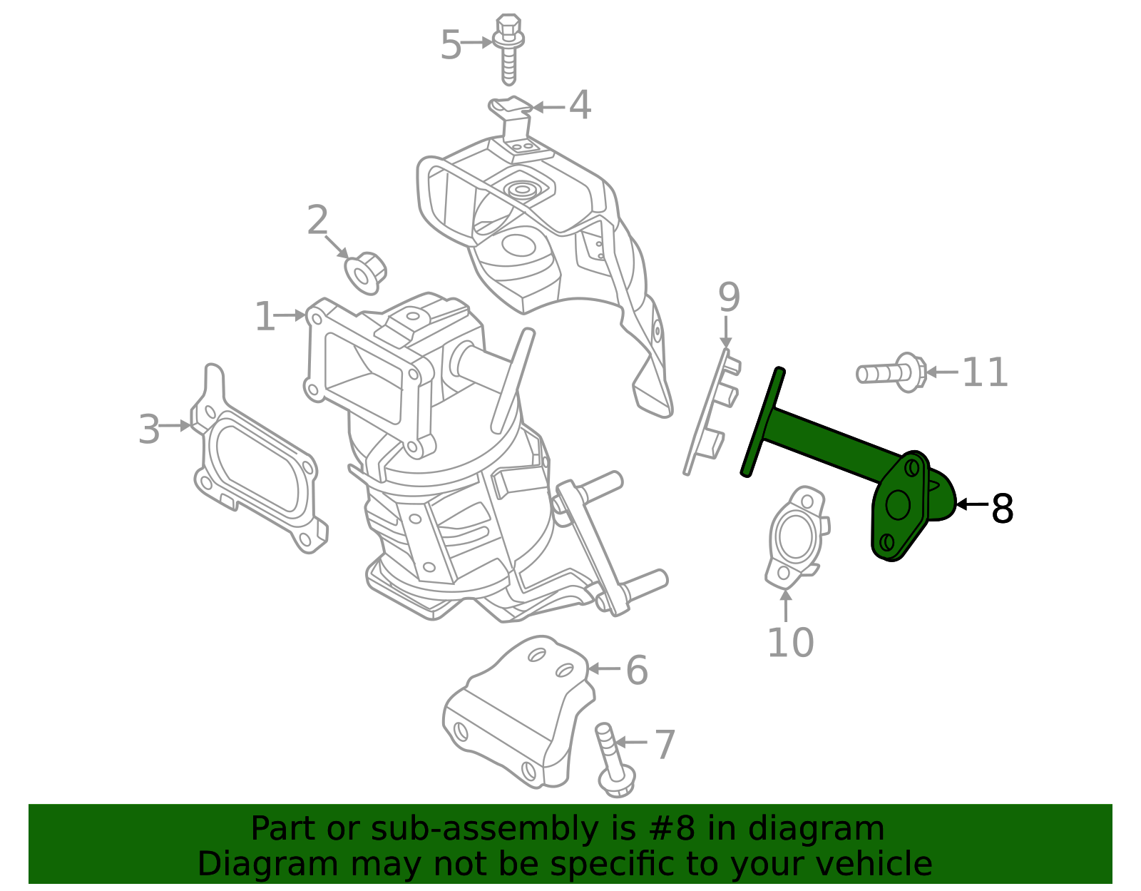28420-08HA0 - Egr Pipe 2023-2025 Kia Niro | Kia.Parts Store