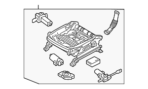 2016-2018 Kia Sorento | Seat Track | 88500-C6400 | Kia Auto Parts