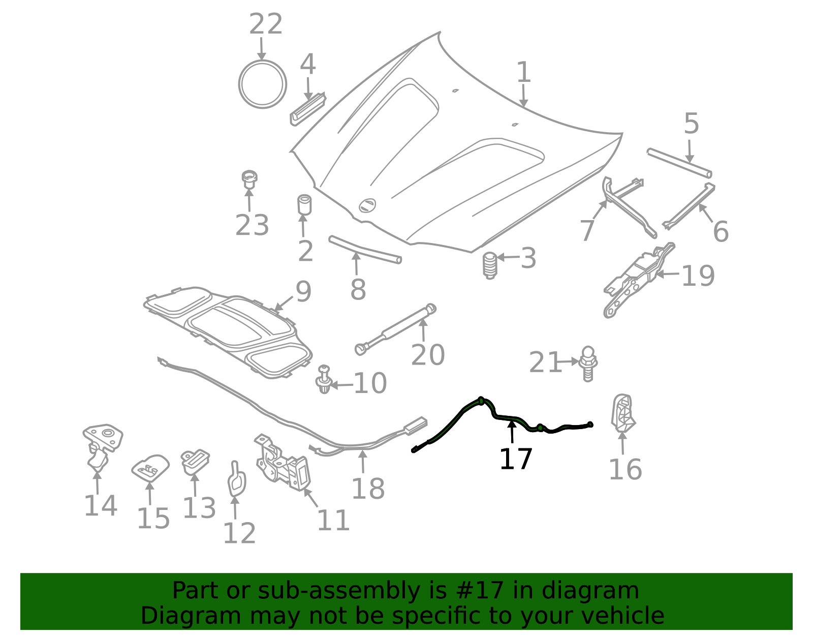 51223434832 - 2004-2010 BMW X3 Release Cable (51-22-3-434-832) | BMW of ...