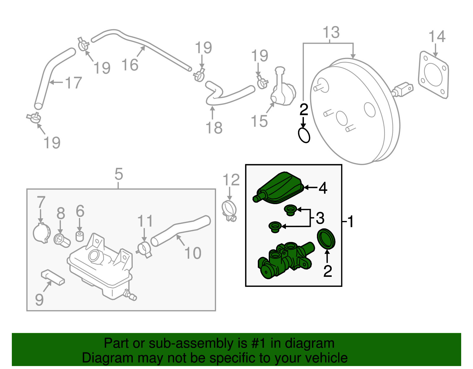 46010-3LM0A - Master Cylinder - 2013-2020 Nissan NV200 | Conicelli Nissan