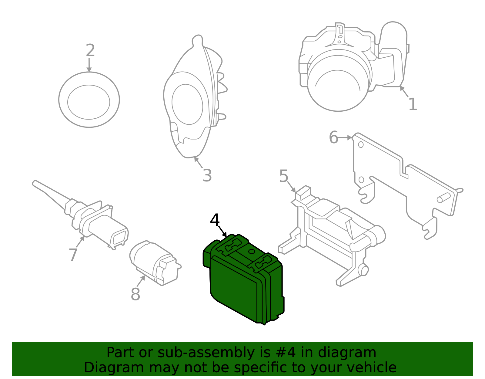 2020-2025 Toyota GR Supra Distance Sensor 88210-WAA14 | Toyota Parts Center