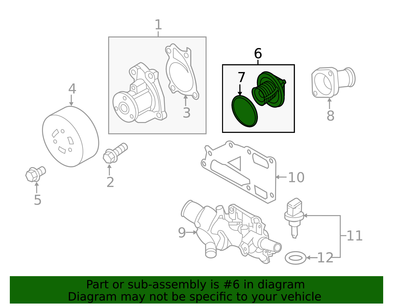 2009-2025 Nissan Engine Coolant Thermostat 21200-ED00A | Team Nissan Inc.