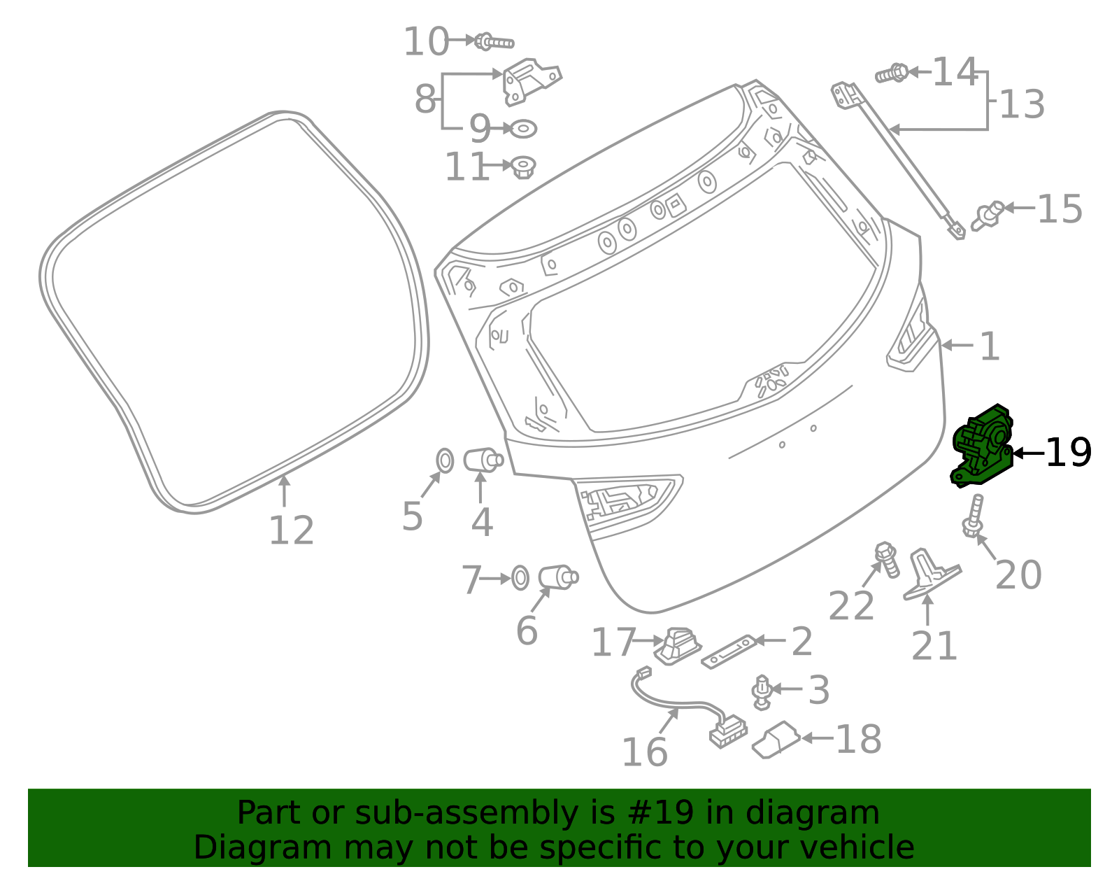 dm0p62310 - High-Quality Lift-Gate Latch for AutoNation Parts