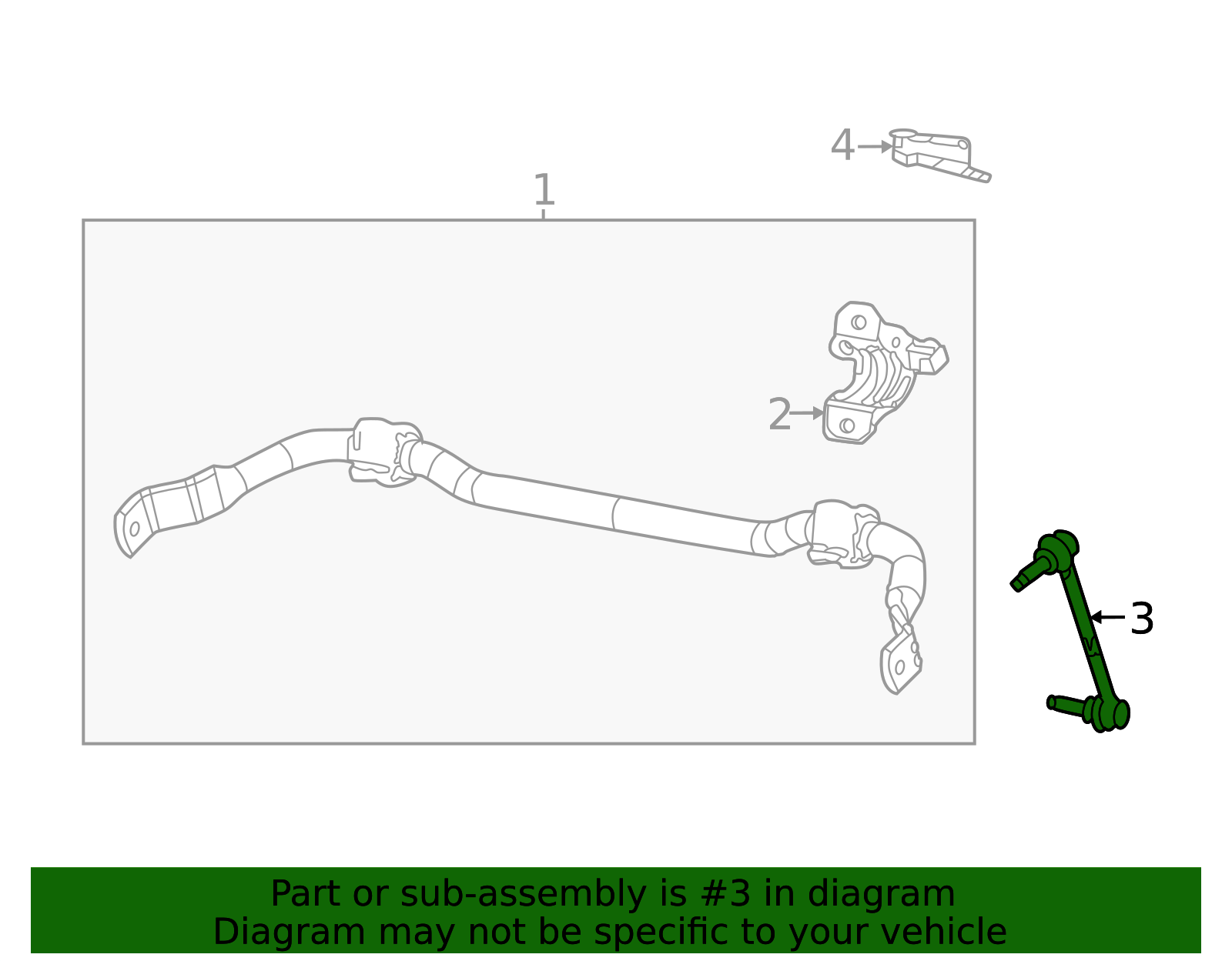 2021-2025 Jeep Stabilizer Bar Link, Right 68409878AA | Mopar Parts Canada